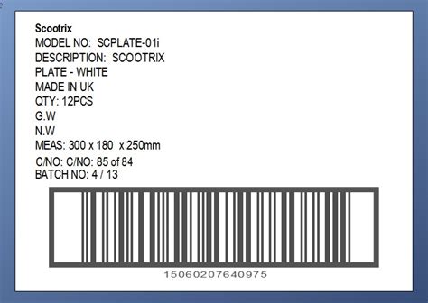 ITF GTIN Barcode Labels Tanto Labels