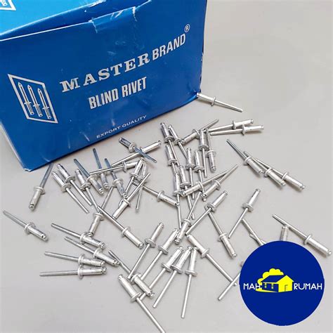 50biji Master Paku Rivet 550 Paku Rifet 4mm X 12 7mm Lazada Indonesia