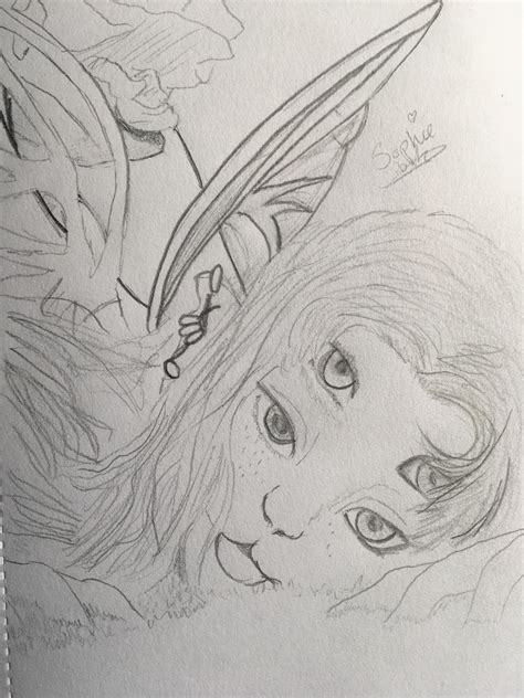 Tinkerbell Face Drawing