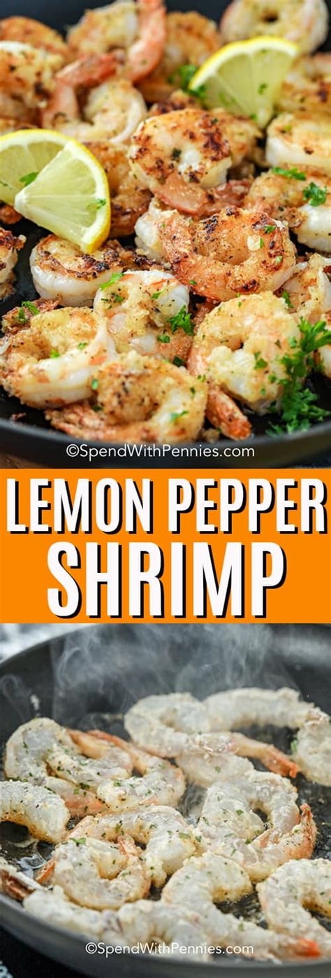 Lemon Pepper Shrimp Quick Dinner Recipe Spend With Pennies