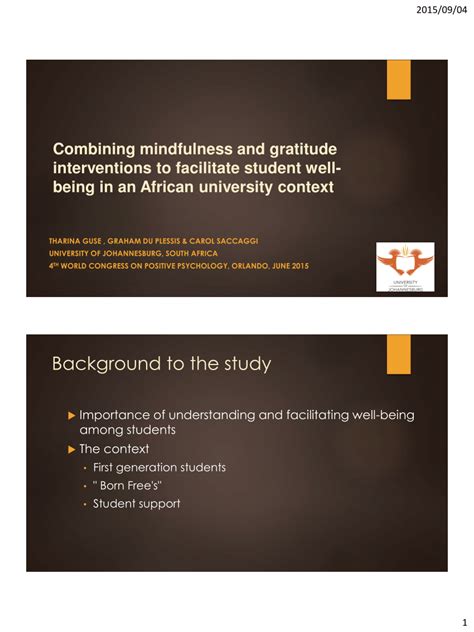 Pdf Combining Mindfulness And Gratitude Interventions To Facilitate