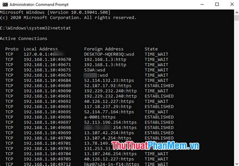 Lệnh Netstat Trong Windows