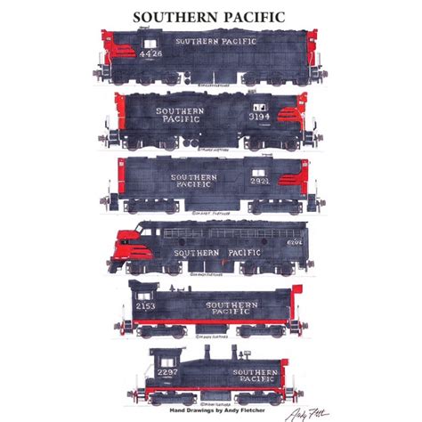 Andrew Fletcher On Linkedin I Finished A New Poster And Magnet Set Of Several Southern Pacific