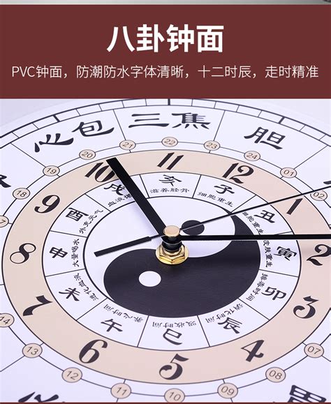 子午流注钟表中医养生家用时钟十二时辰静音客厅24小时院挂钟 阿里巴巴