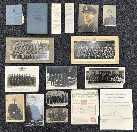 Sold At Auction WW2 British RAF Flying Log Book Group To 185035 Flying
