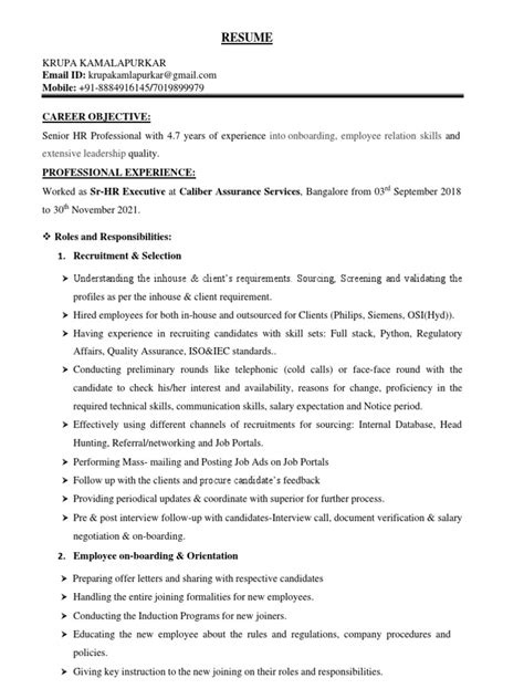 Naukri Krupakamalapurkar 4y 7m Pdf Outsourcing Recruitment