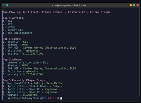 Made A Python Script To Get Your Spotify Stats Rdevelopersindia