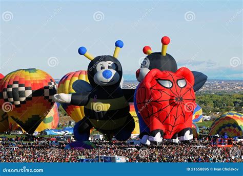 Colorful Hot Air Balloons With Special Shapes Editorial Image Image