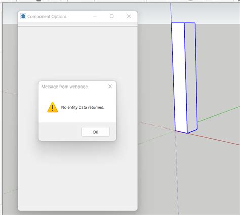 Dynamics Component Error Window Pro SketchUp Community