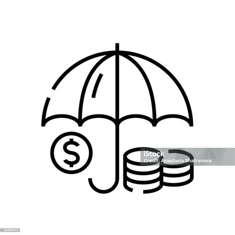 돈 라인 아이콘 개념 기호 윤곽 선 벡터 그림 선형 기호 저장 가방에 대한 스톡 벡터 아트 및 기타 이미지 가방 개체 그룹 계산기 Istock