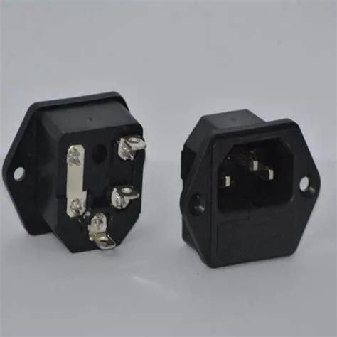 10Amp Black Computer Ac Socket With Fuse For Electric Fittings At Best Price In New Delhi