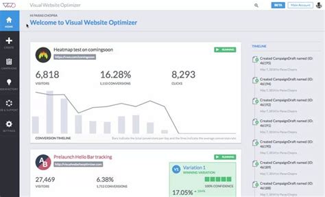 Ab Testing Tool Vwo Screenshot Ab Testing Website Optimization
