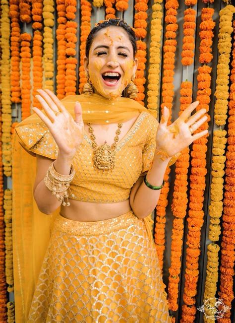 Prettiest Haldi Outfits We Spotted On Our Real Brides Haldi Ceremony