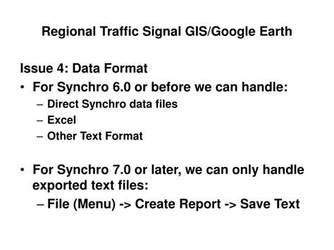 Ppt Regional Traffic Signal Gis Google Earth Powerpoint Presentation
