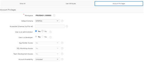 With Which User Does Oracle Apex Create Apps Stack Overflow