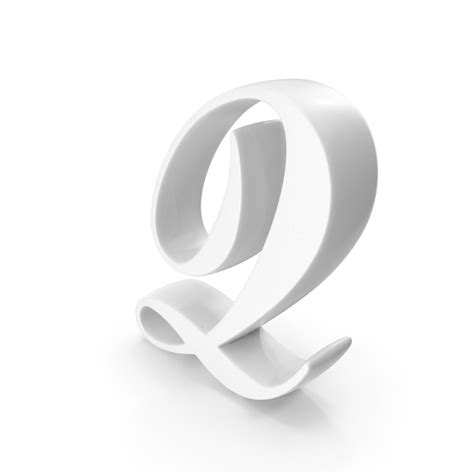 Capital Q Cursive Opti Script Font Style Alphabet White Png Images