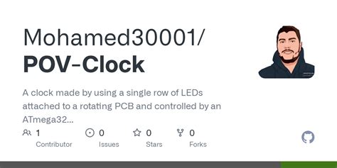 Github Mohamed30001pov Clock A Clock Made By Using A Single Row Of Leds Attached To A