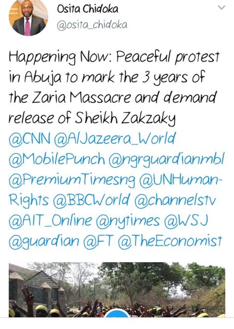 Massive Protest In Abuja For The Release Of El Zakzaky Politics Nigeria