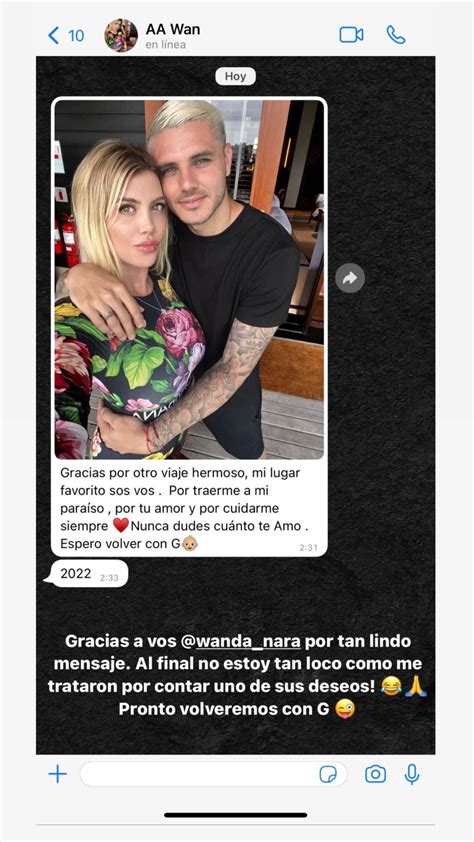 Mauro Icardi Compartió Un Chat Con Wanda Nara En Donde Hablan De Un