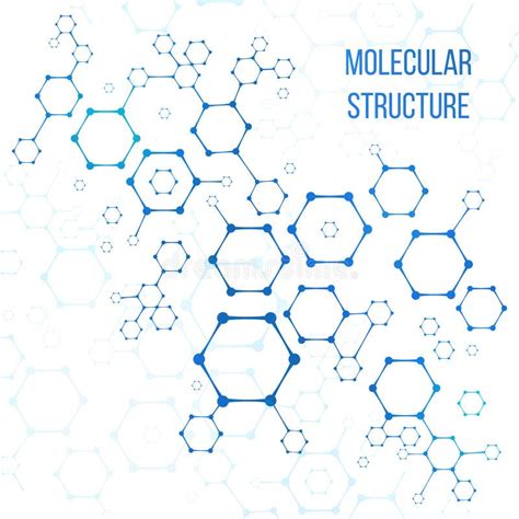 Molecular Structure Or Structural Coding Vector Elements Stock Vector