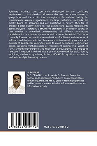 Quantitative Approaches For Evaluating Software