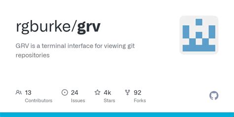 grv terminal interface for viewing git repositories r linux