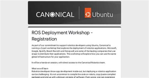 Ros Deployment With Snaps An Ubuntu Workshop For Robotics 🦾 Rrobotics