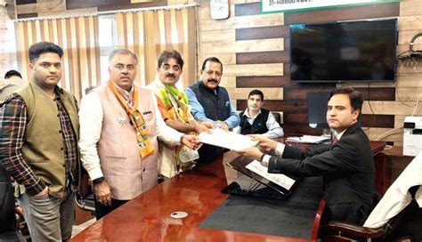 Srinagar Bharatiya Janata Party Bjp Candidate Ashok Bhat Files His