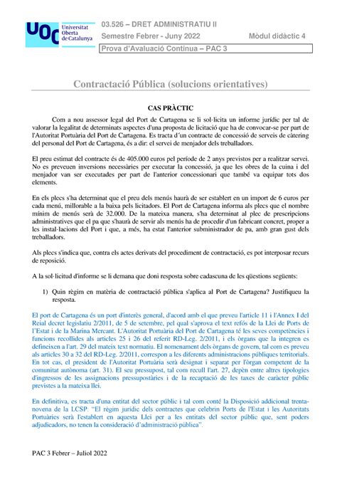 03 526 Sol PAC 3 20212 SOLUCION PEC 3 03 DRET ADMINISTRATIU II