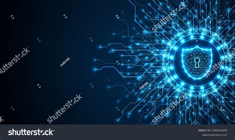 Cyber Security Concept Personal Data Security Stock Vector Royalty