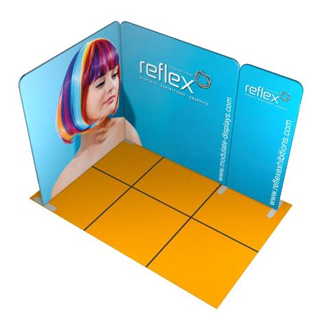 L Shaped 3m X 2m Modulate Display Exhibition Stand Reflex Exhibitions