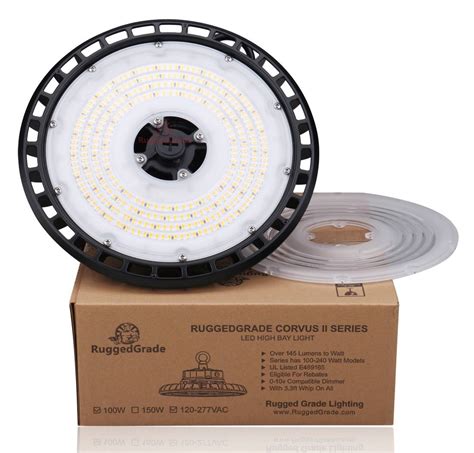 100 Watt Led High Bay Ufo Corvus Ii Series Lights 14500 Lumen 3