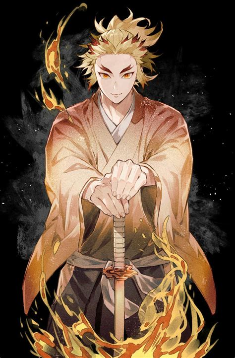 Rengoku Kyojurou Photobook Dibujos Animados Bonitos Personajes De