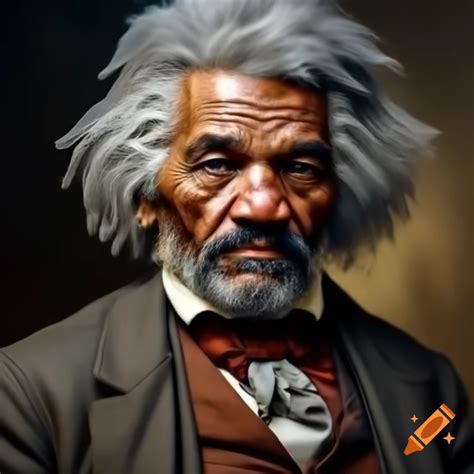 Realistic Portrait Of Frederick Douglass On Craiyon