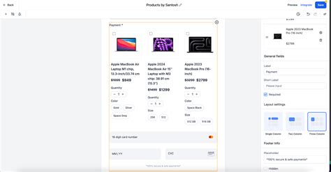 How To Use Products In Payment Element In Forms Highlevel Support Portal