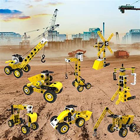 WINGIFT 100 Piece STEM Building Blocks Toys 8 In 1 Educational Construction Engineering Set