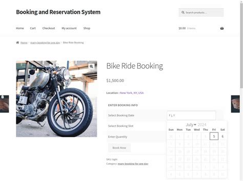 Woocommerce Booking Reservation Plugin Appointment Renting Plugin