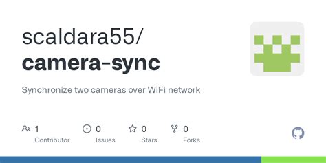 GitHub Scaldara Camera Sync Synchronize Two Cameras Over WiFi Network