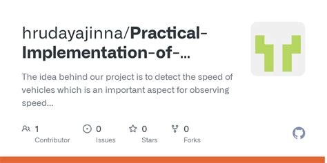 Github Hrudayajinnapractical Implementation Of Image Processing Based Vehicle Speed