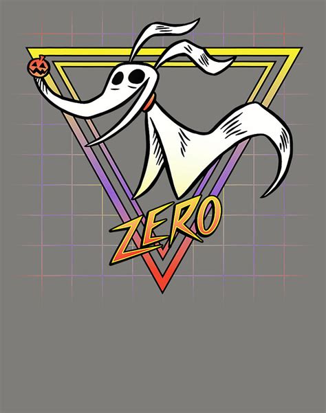 Disney Nightmare Before Christmas Zero Retro 90s Digital Art By Tran