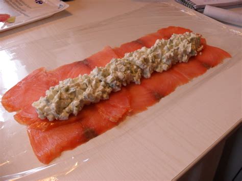 Roulés au saumon fumé
