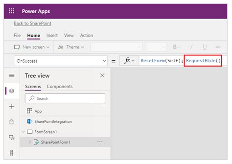requesthide 函数 power platform microsoft learn