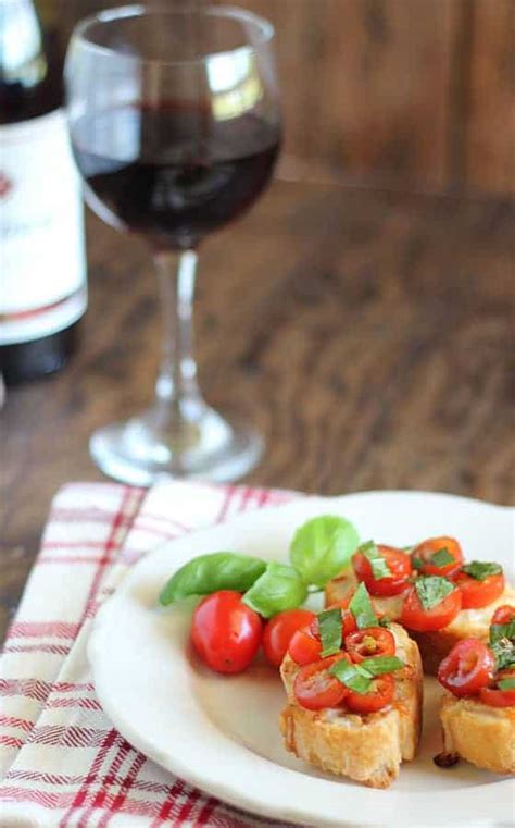 Tomato Basil And Mozzarella Bruschetta The Blond Cook