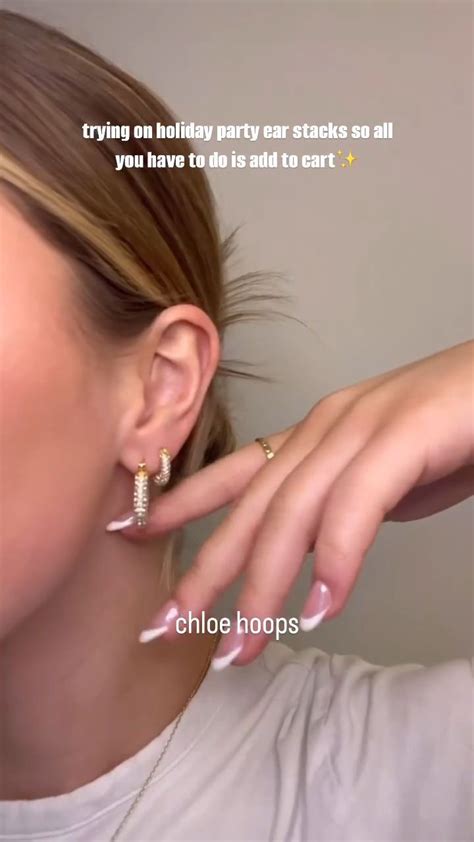 The Perfect Ear Stacks To Complete Your Holiday Party Outfit [video] Ear Stack Ear Holiday