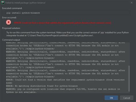 Modulenotfounderror No Module Named Binance · Issue 524