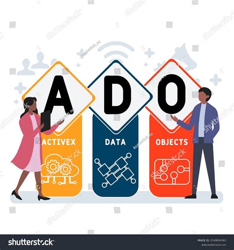 Ado Activex Data Objects Acronym Business Stock Vector Royalty Free