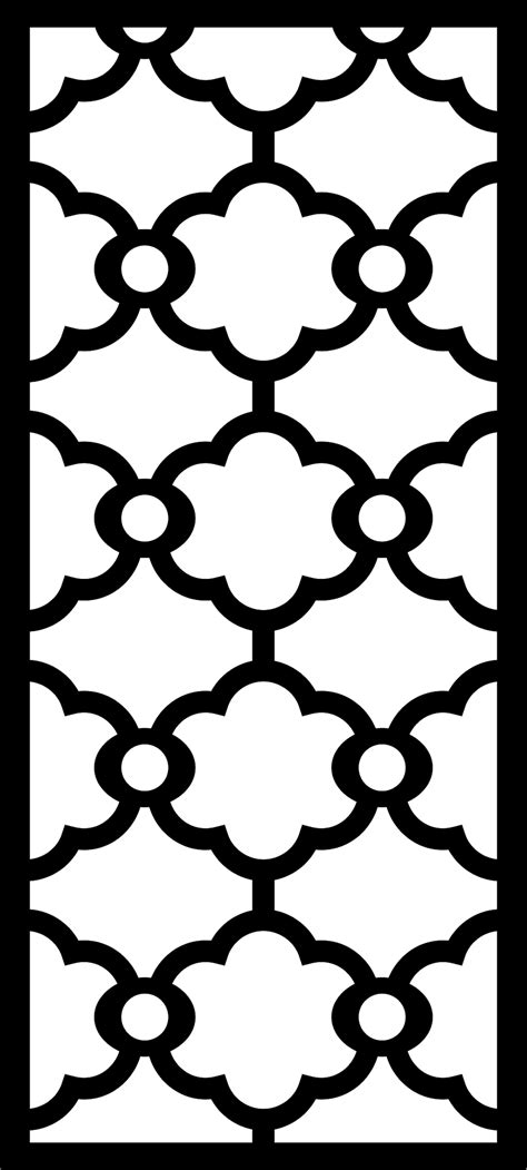 Iron Grill Design Vector Free Vector Arabic Cnc