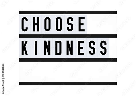 Choose Kindness Motivational Quote On Vintage Retro Quote Board