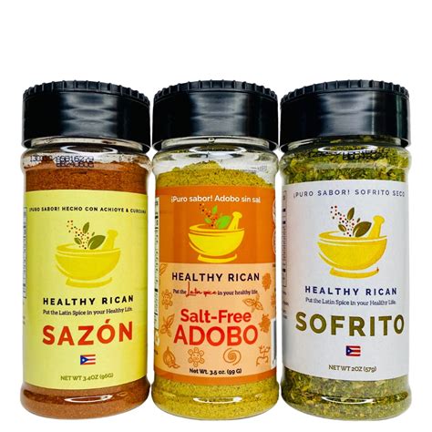 Buy Healthy Rican Salt Free Adobo Sazon Sofrito Herbs Spice Seasoning