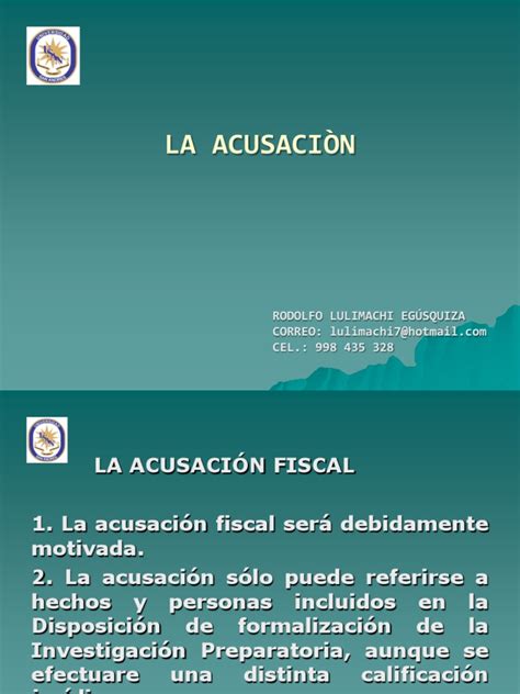 Clase 3 La Acusaciòn Pdf Acusación Derecho Penal